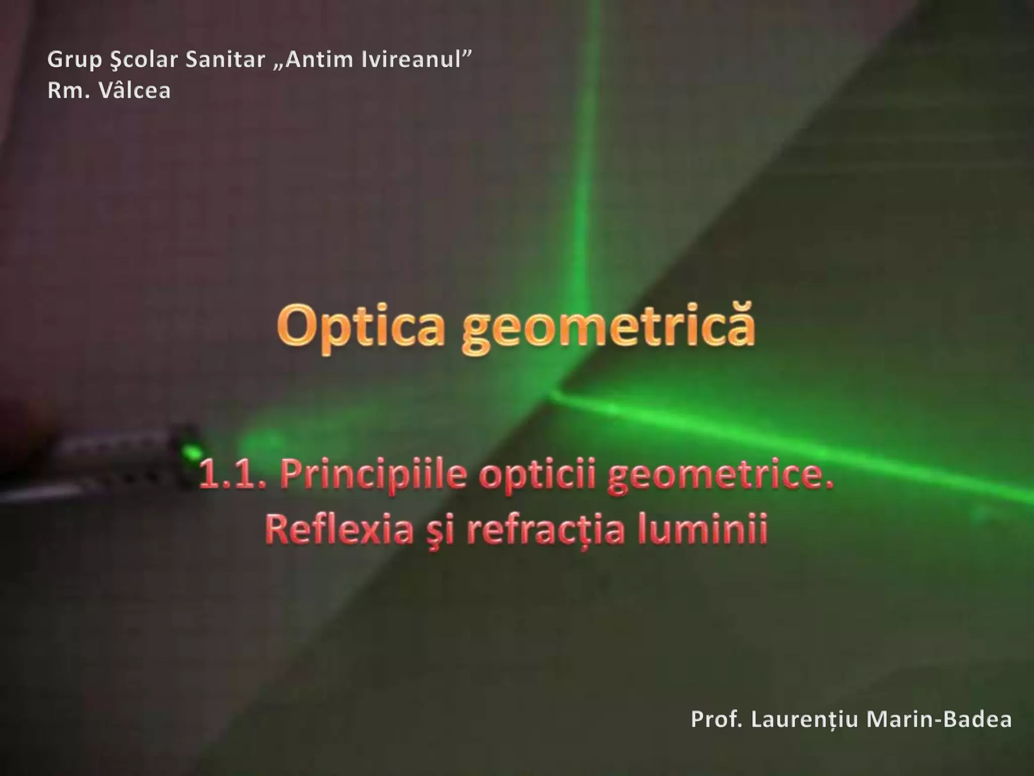 Principii relexie refractie | PPTX