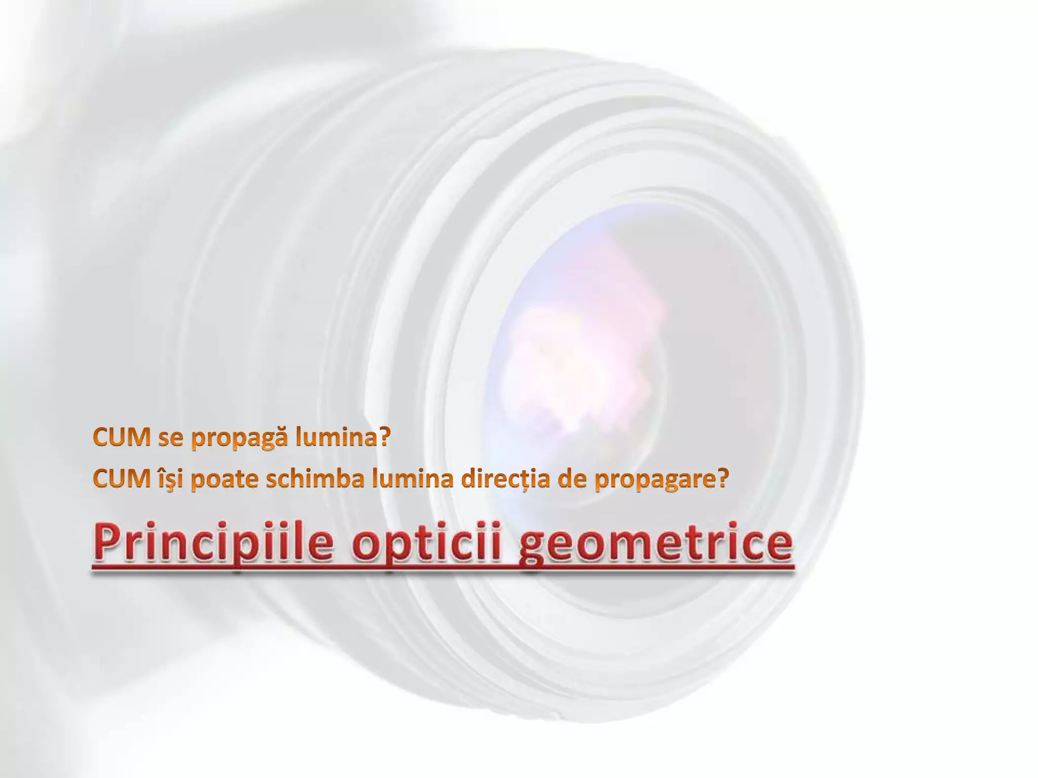 Principii relexie refractie | PPTX