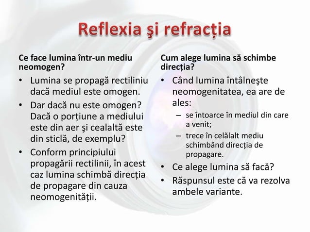 Principii relexie refractie | PPTX