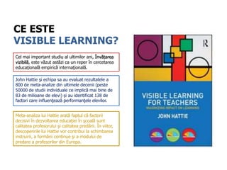 Principii si tehnici visible learning | PPTX