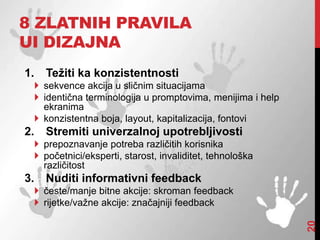 Principi i smjernice ui dizajna | PPTX