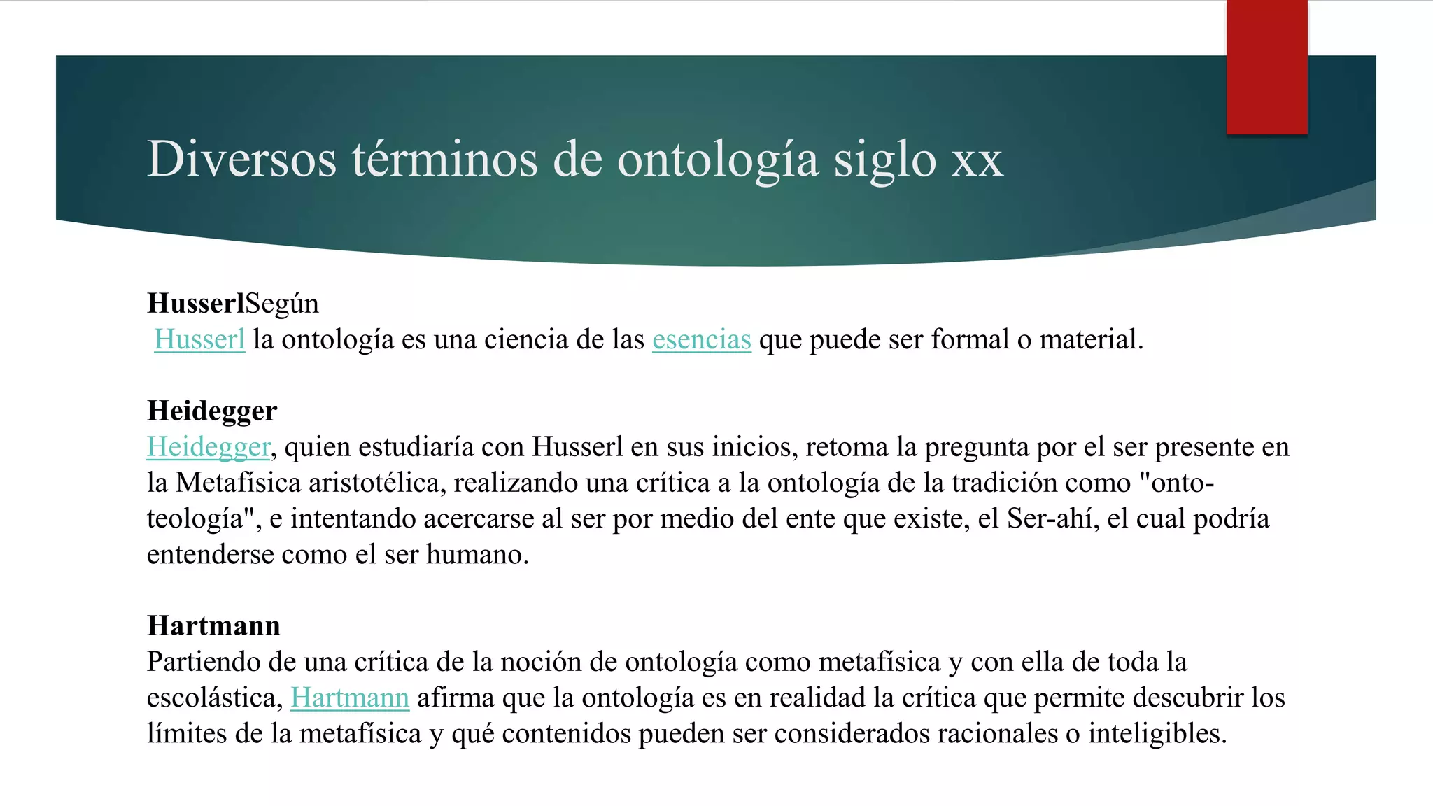 Principio de la ontologia | PPTX