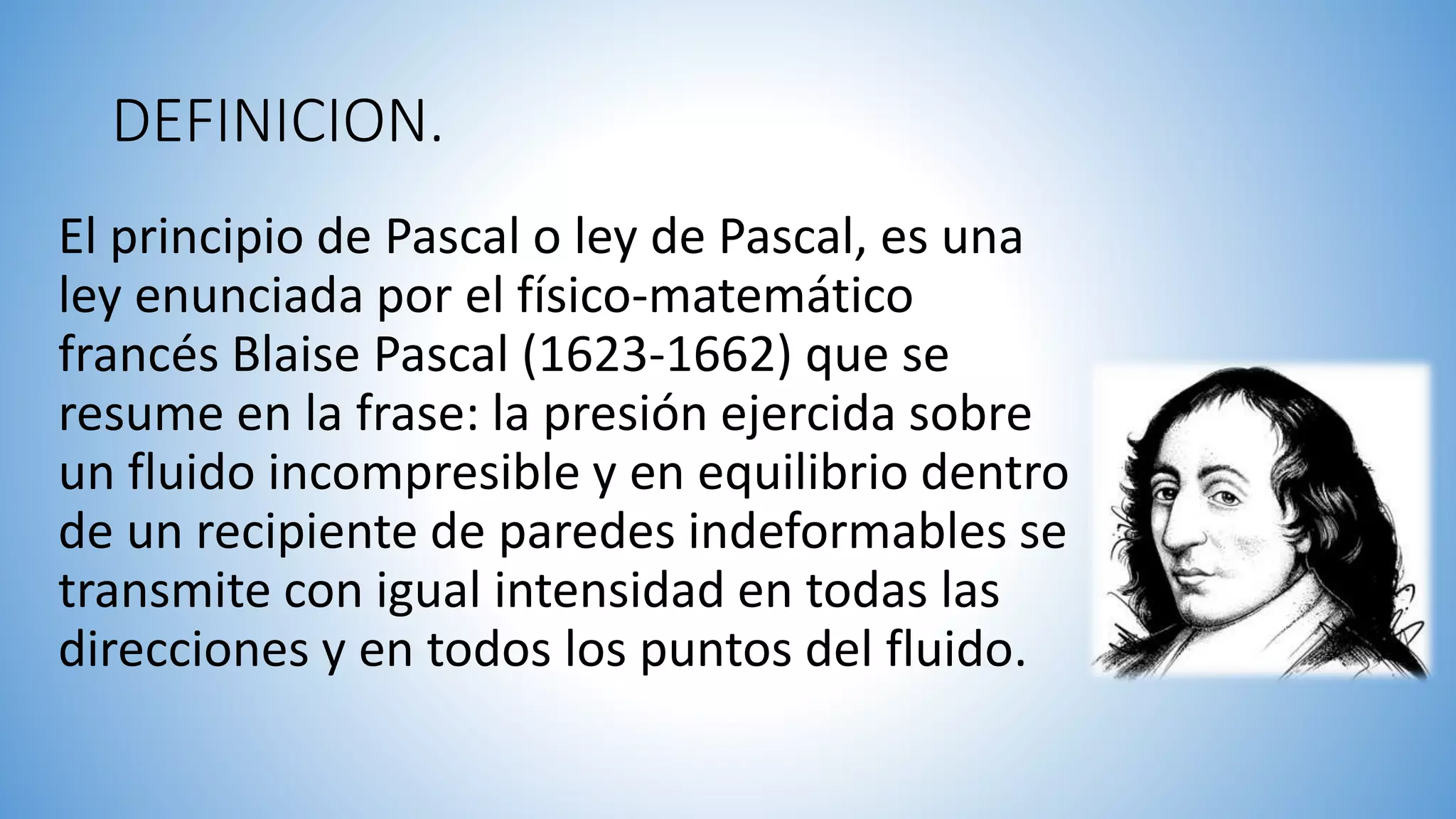 Principio de pascal | PPTX