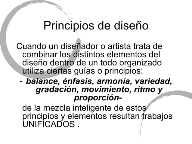 Principios del diseño | PPT