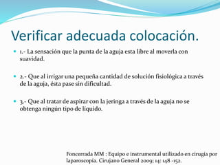 Principios básicos de laparoscopia | PPTX