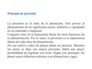 Principios basicos de la planificación | PPTX