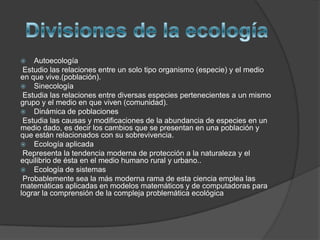 Principios básicos de la ecología | PPTX