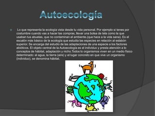 Principios básicos de la ecología | PPTX