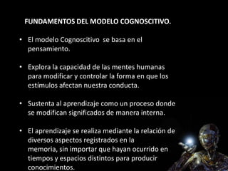 Principios básicos del enfoque cognoscitivo | PPTX