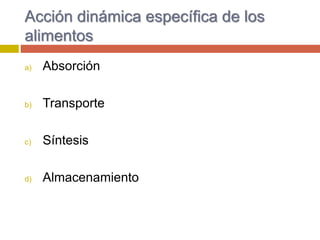 Principios básicos para determinar las necesidades nutricionales ...