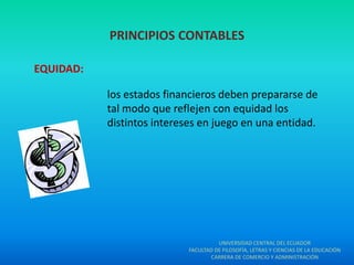 Principios contables | PPTX