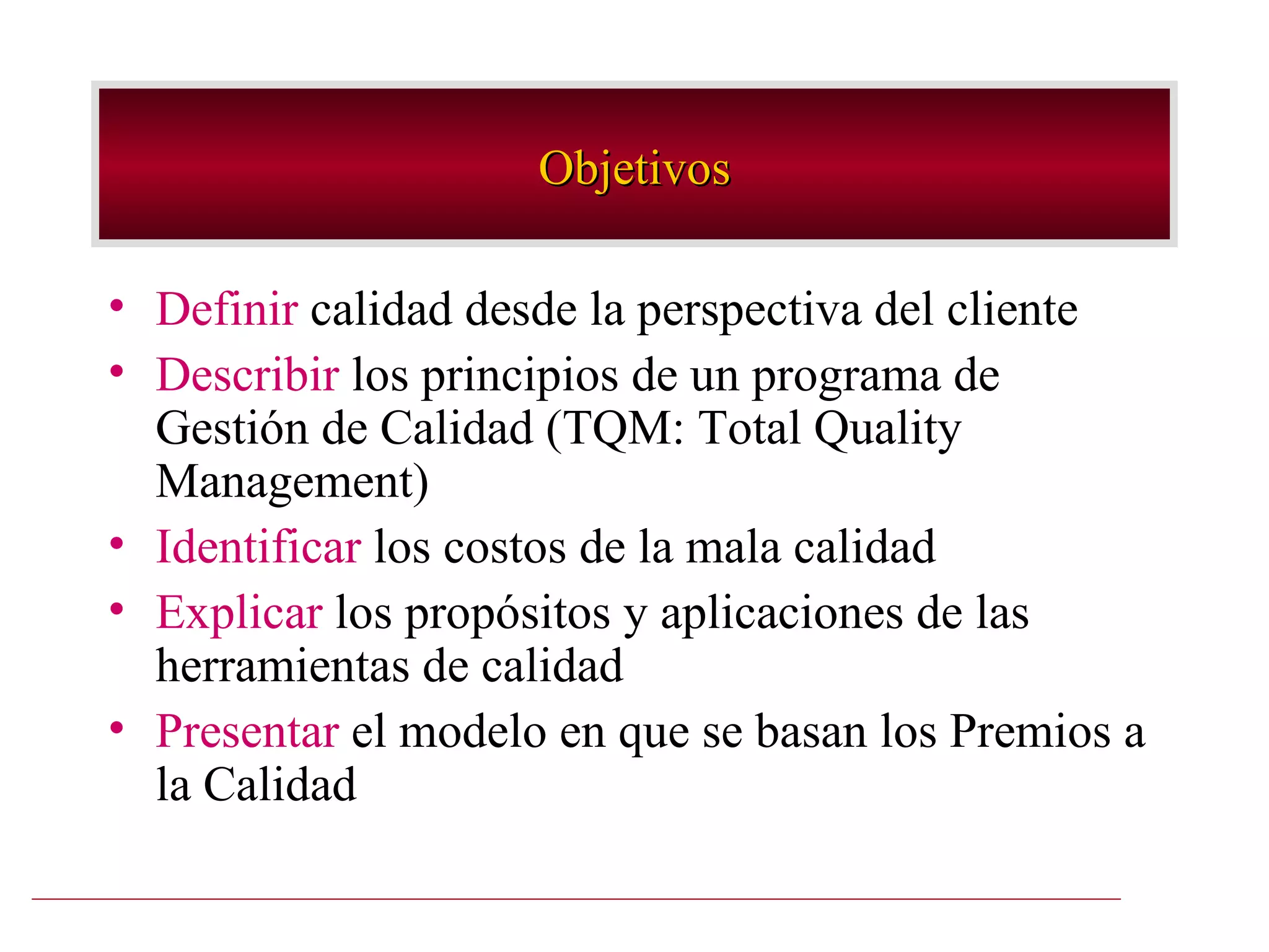 Principios de Calidad Total | PPT | Business | Business and Finance