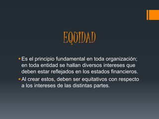 Principios de contabilidad generalmente aceptados | PPTX