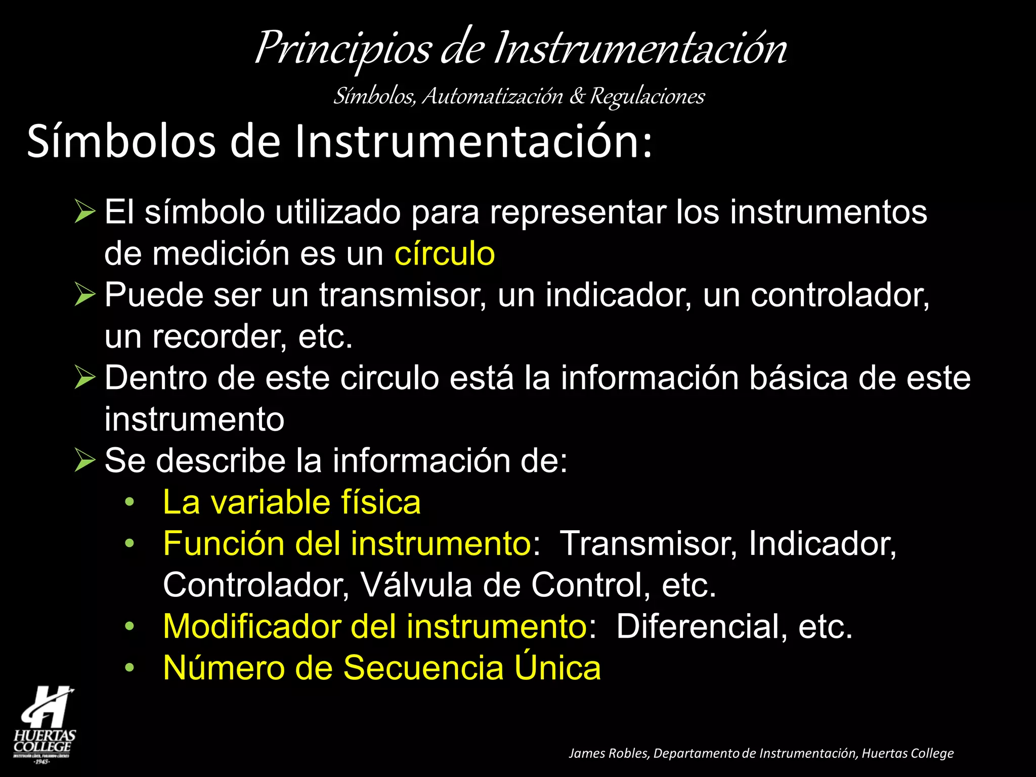Principios de Instrumentación - Símbolos, Automatización y Regulaciones ...