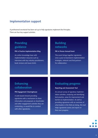 Principios de inversion sostenible unep | PDF