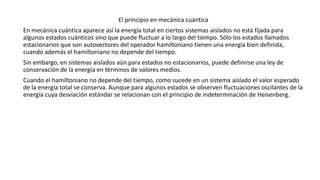 Principios de la conservacion de la energia mecanica | PPTX