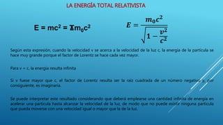 Principios de la dinámica a la luz de la Relatividad | PPTX