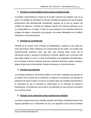 Principios del proceso y procedimiento | DOCX