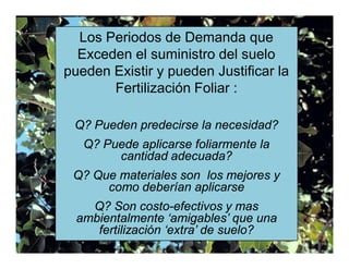 Principios fertilizacion foliar | PDF