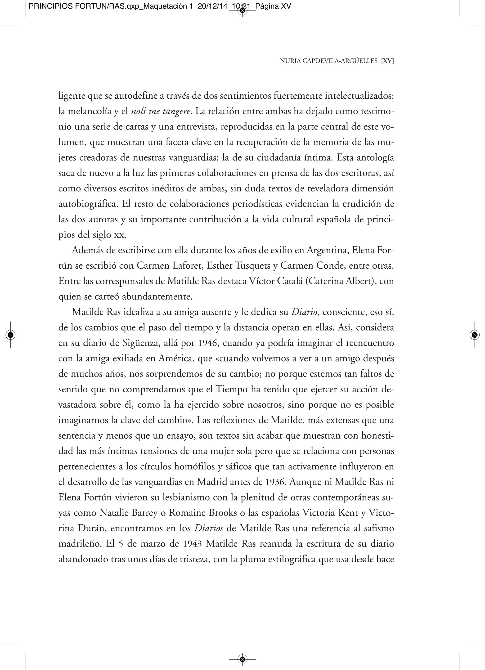 Prólogo de 'El camino es nuestro'. Elena Fortún y Matilde Ras | PDF ...