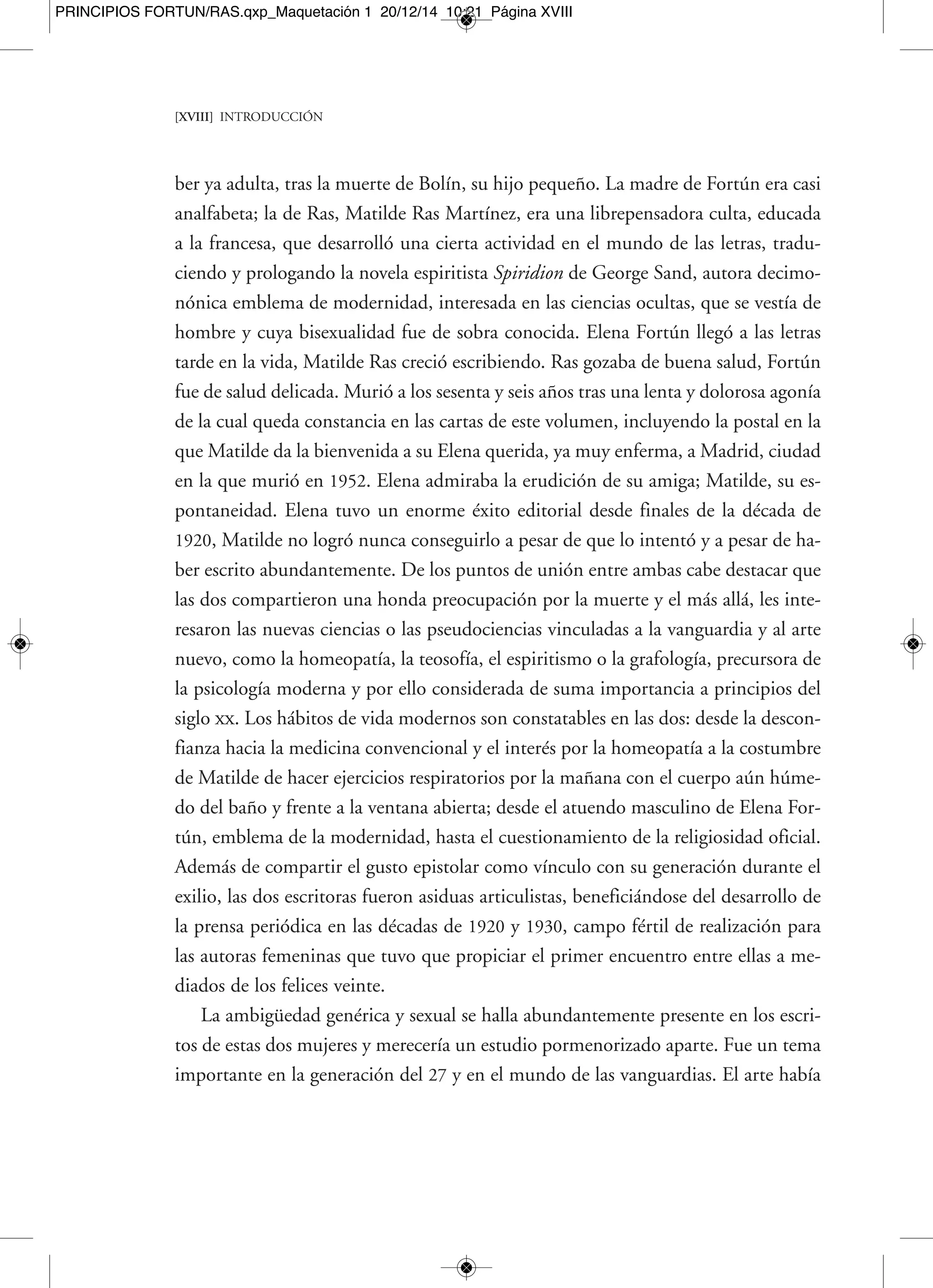Prólogo de 'El camino es nuestro'. Elena Fortún y Matilde Ras | PDF ...