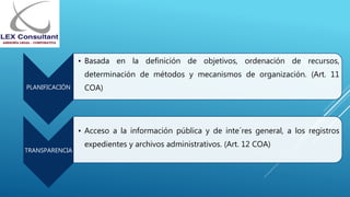 Principios generales coa | PPTX