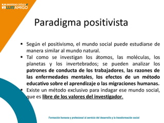 Principios paradigma positivista_enfoque_cuantitativo | PDF