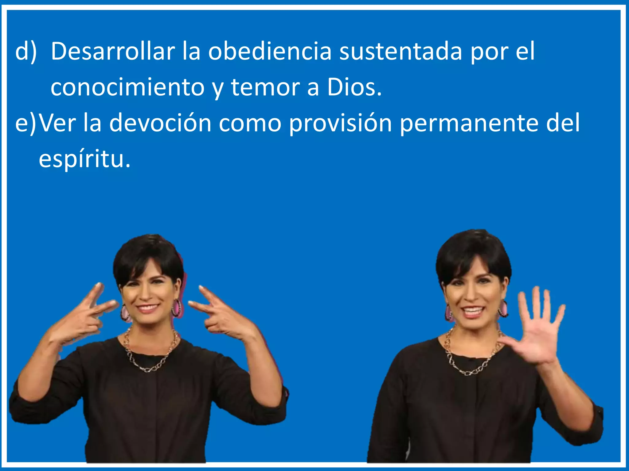 Principios que rige la devoción con dios | PPT