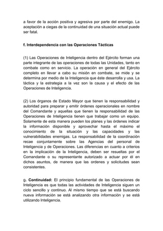 Principios y Tecnicas de Inteligencia Militar | PDF