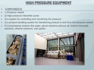High pressure preservation | PPTX