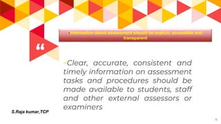 Principle of Assessment Practice | PPTX
