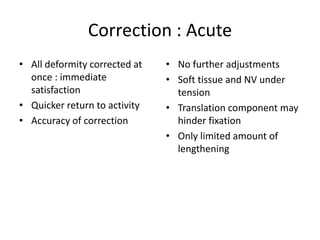 Principle of Deformity Correction in lower Limb | PPTX