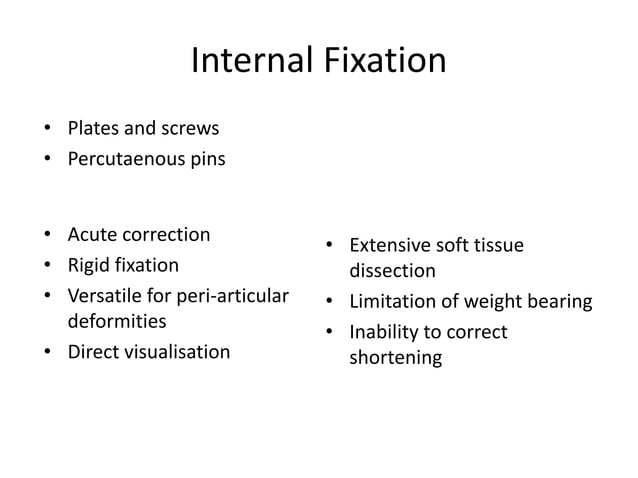 Principle of Deformity Correction in lower Limb | PPTX | Death, Injury ...