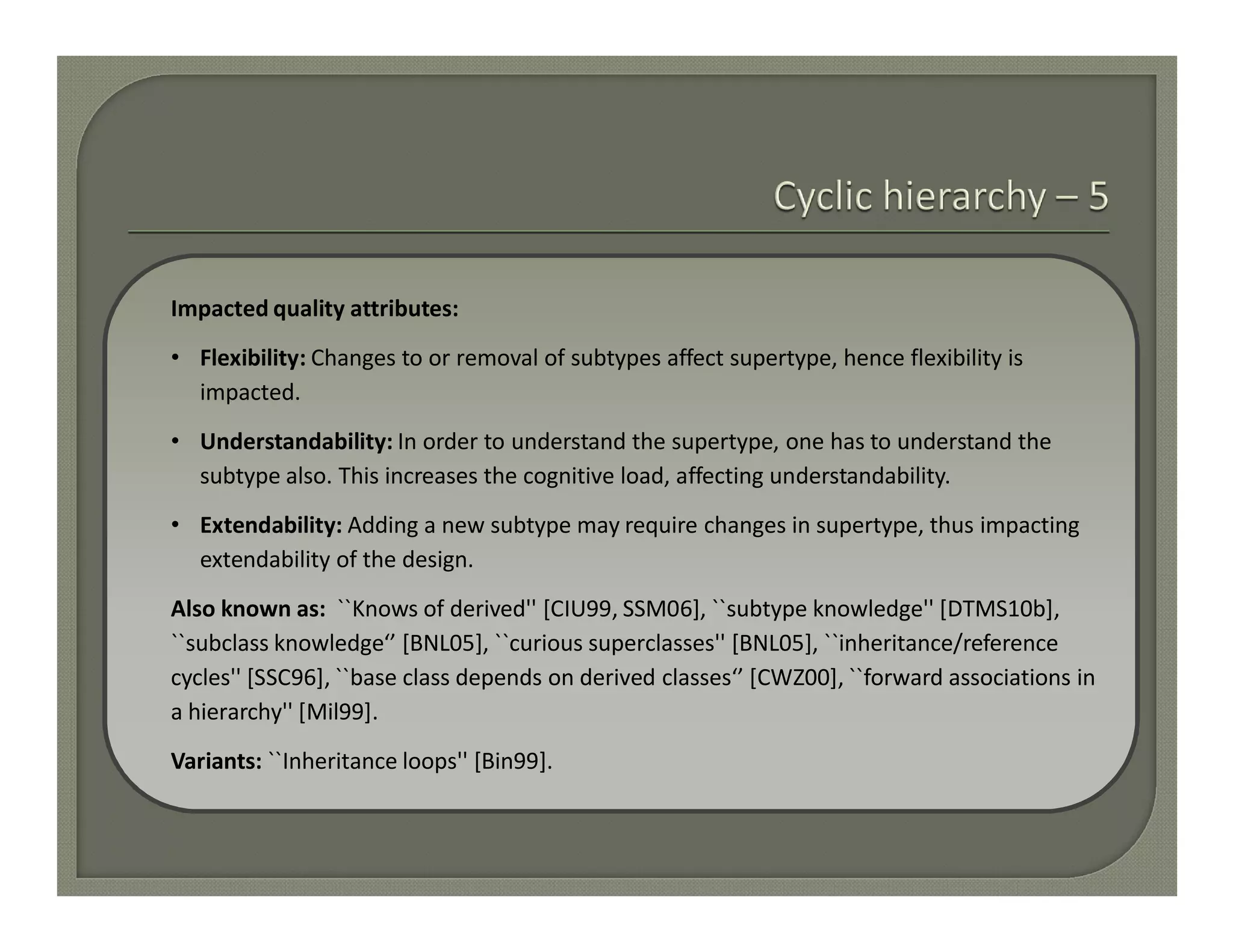 Principle Based Classification Of Design Smells Ppt