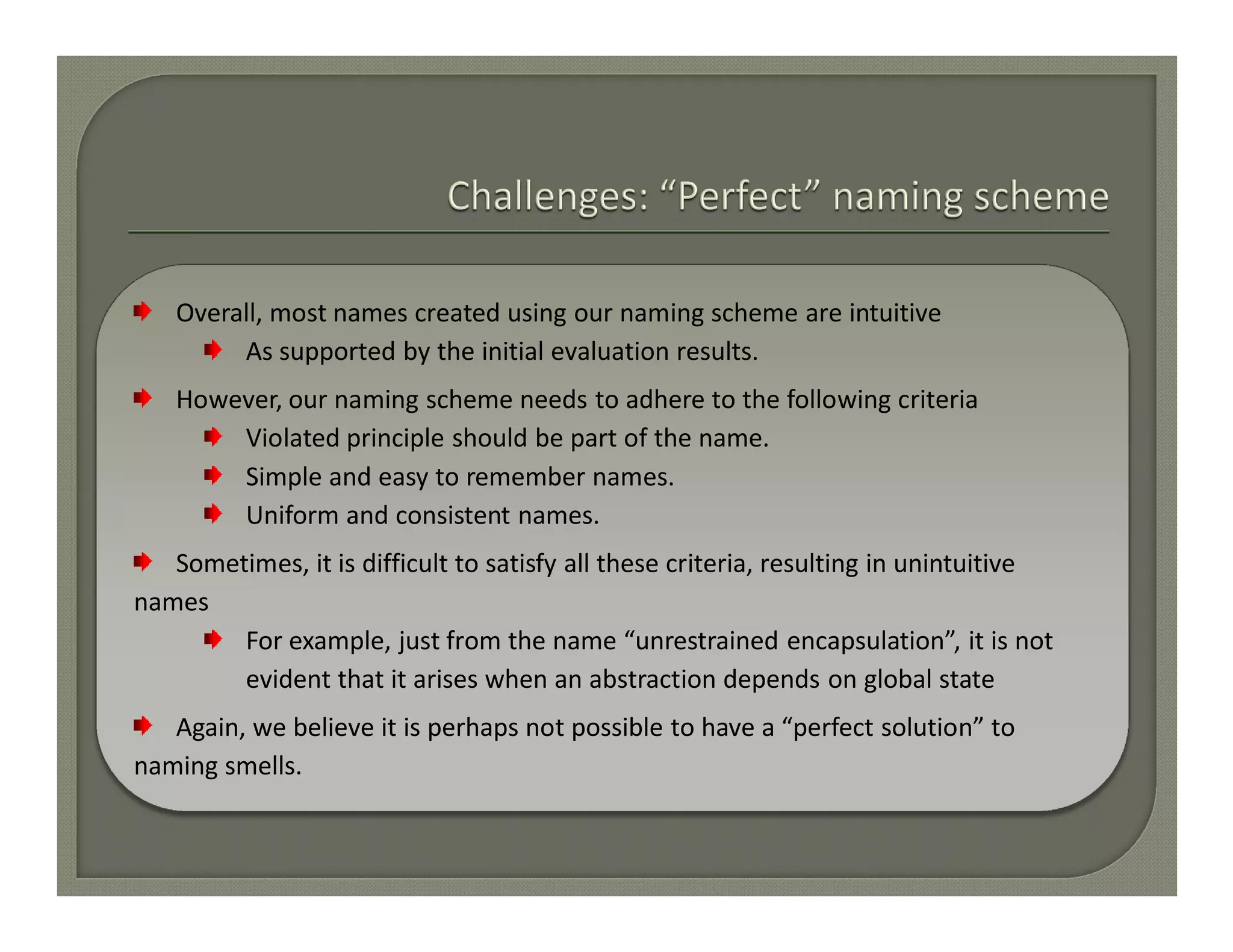 Principle Based Classification Of Design Smells Ppt