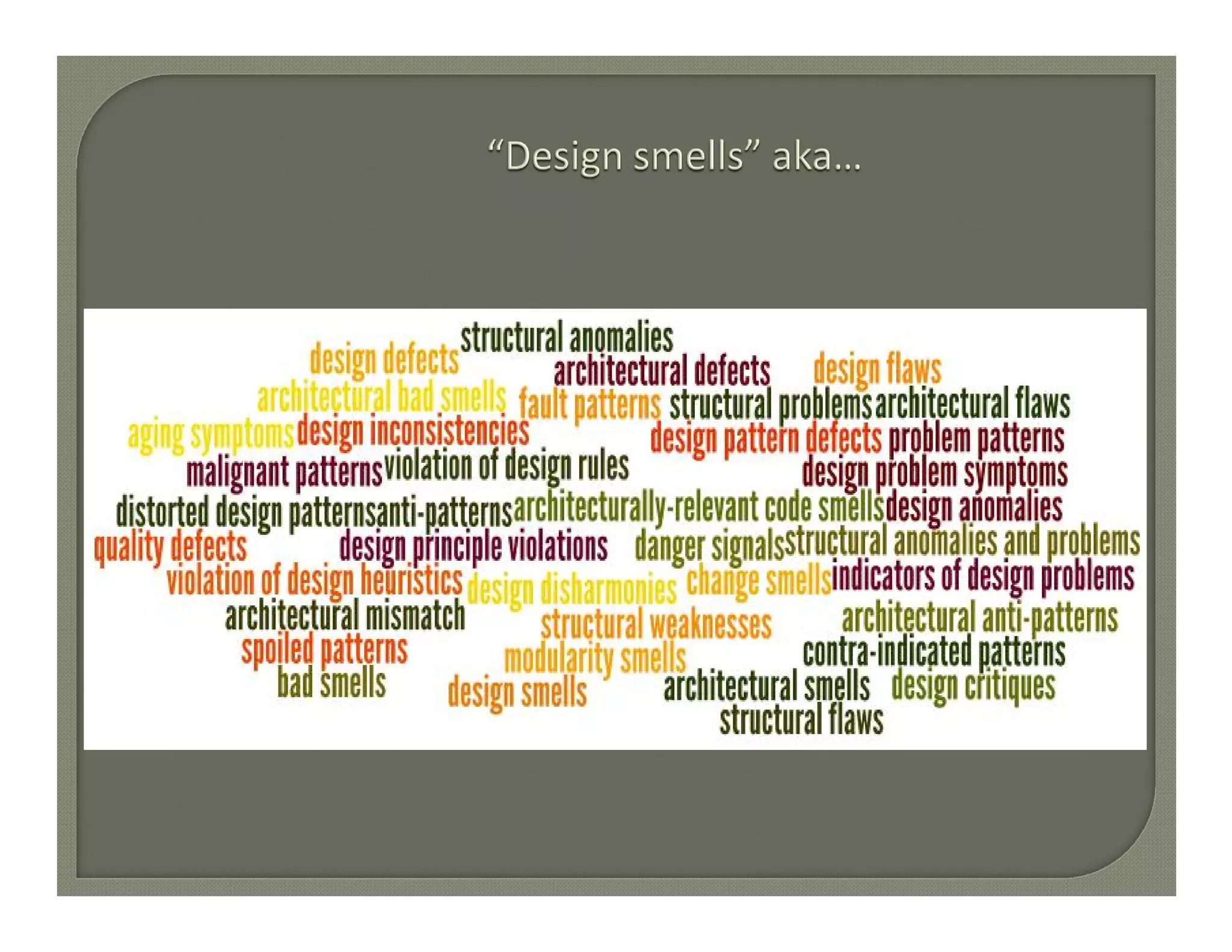 Principle Based Classification Of Design Smells Pdf Technology