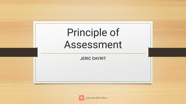 Principle of-assessment (1) | PDF