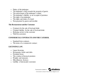 principle-of-catering-law principle-of-catering-law | PDF
