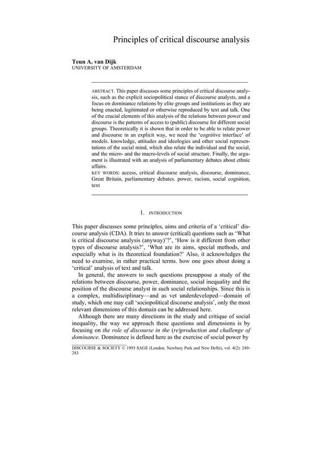 Principle of-discourse-analysis | PDF