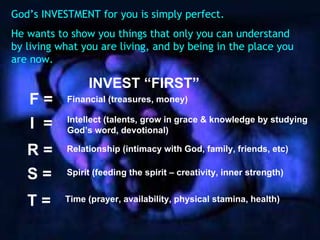 Principle Of Investment | PPT