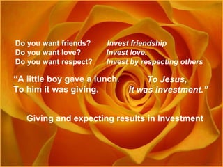 Principle Of Investment | PPT