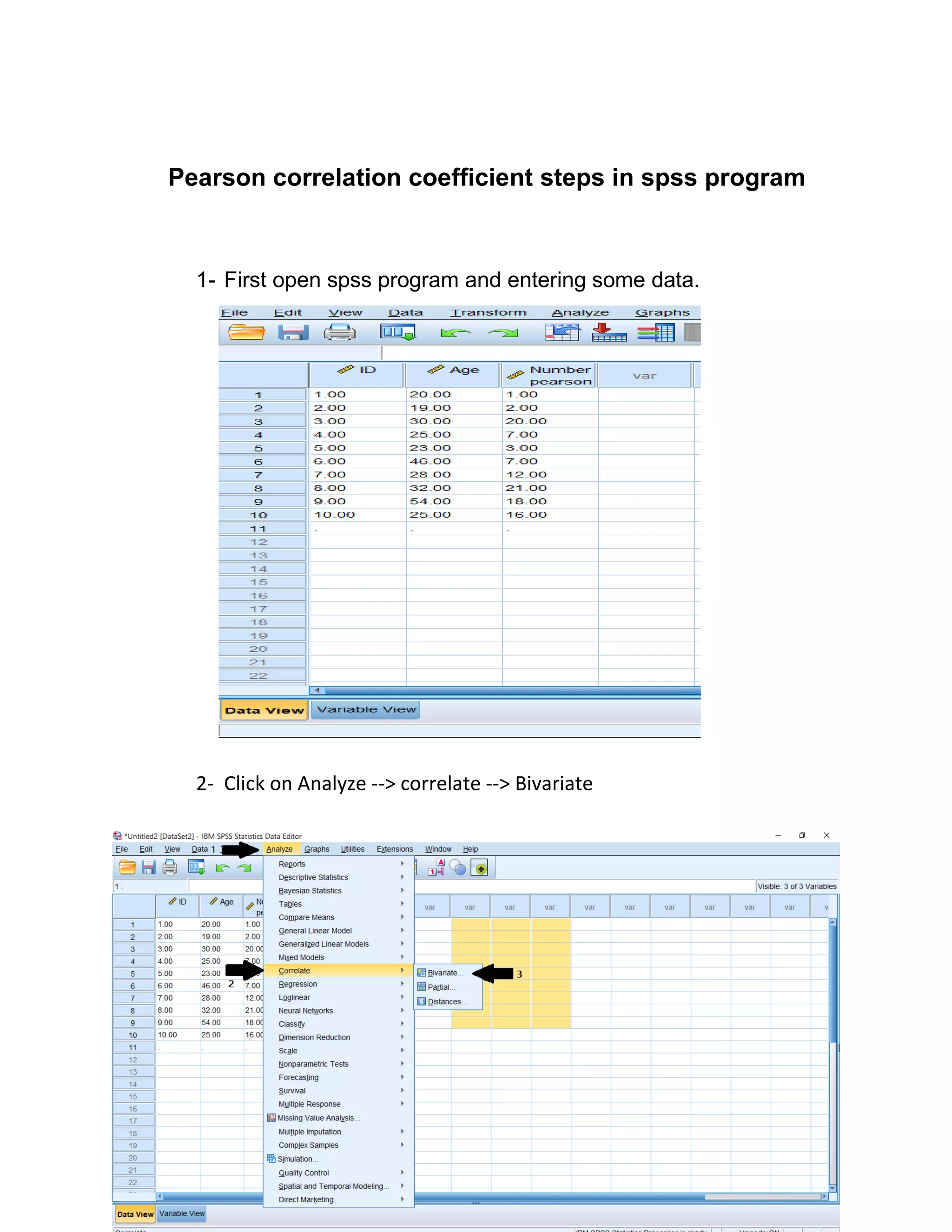 Pearson correlation coefficient and steps | PDF