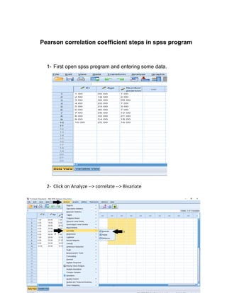 Pearson correlation coefficient and steps | PDF