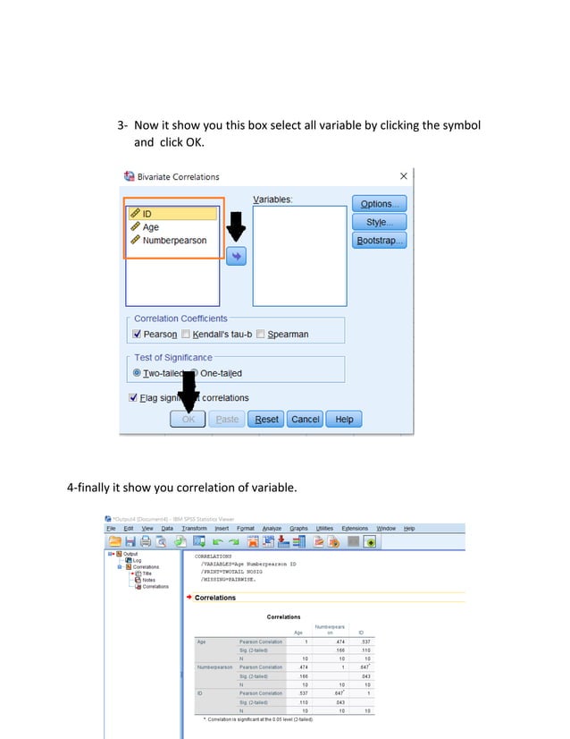 Pearson correlation coefficient and steps | PDF