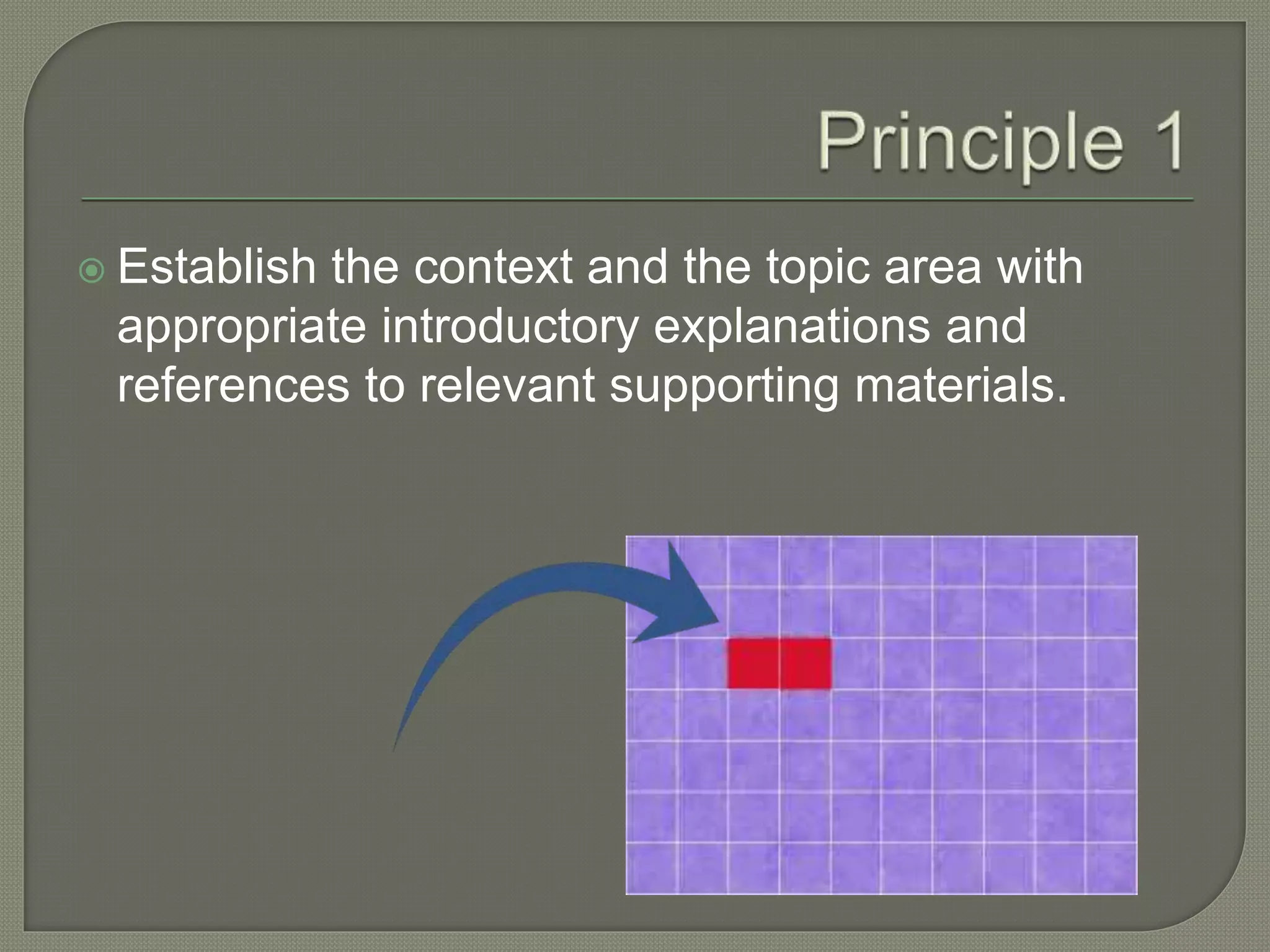 Principle 1 establish context | PPTX