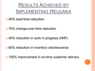 Principle 4 heijunka | PPTX
