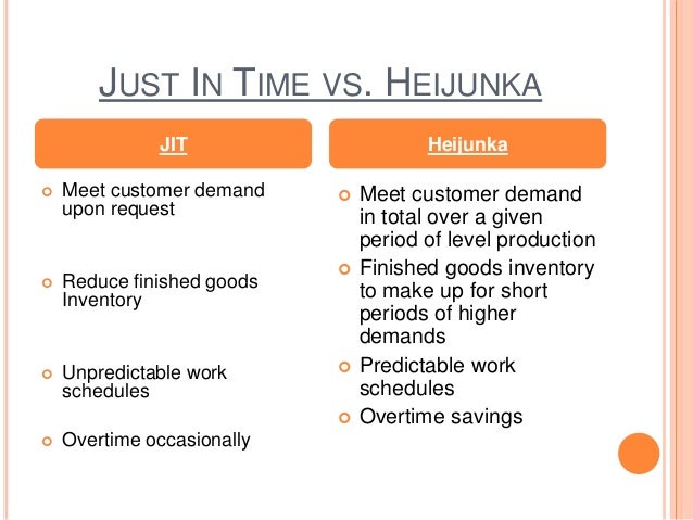 Principle 4 heijunka
