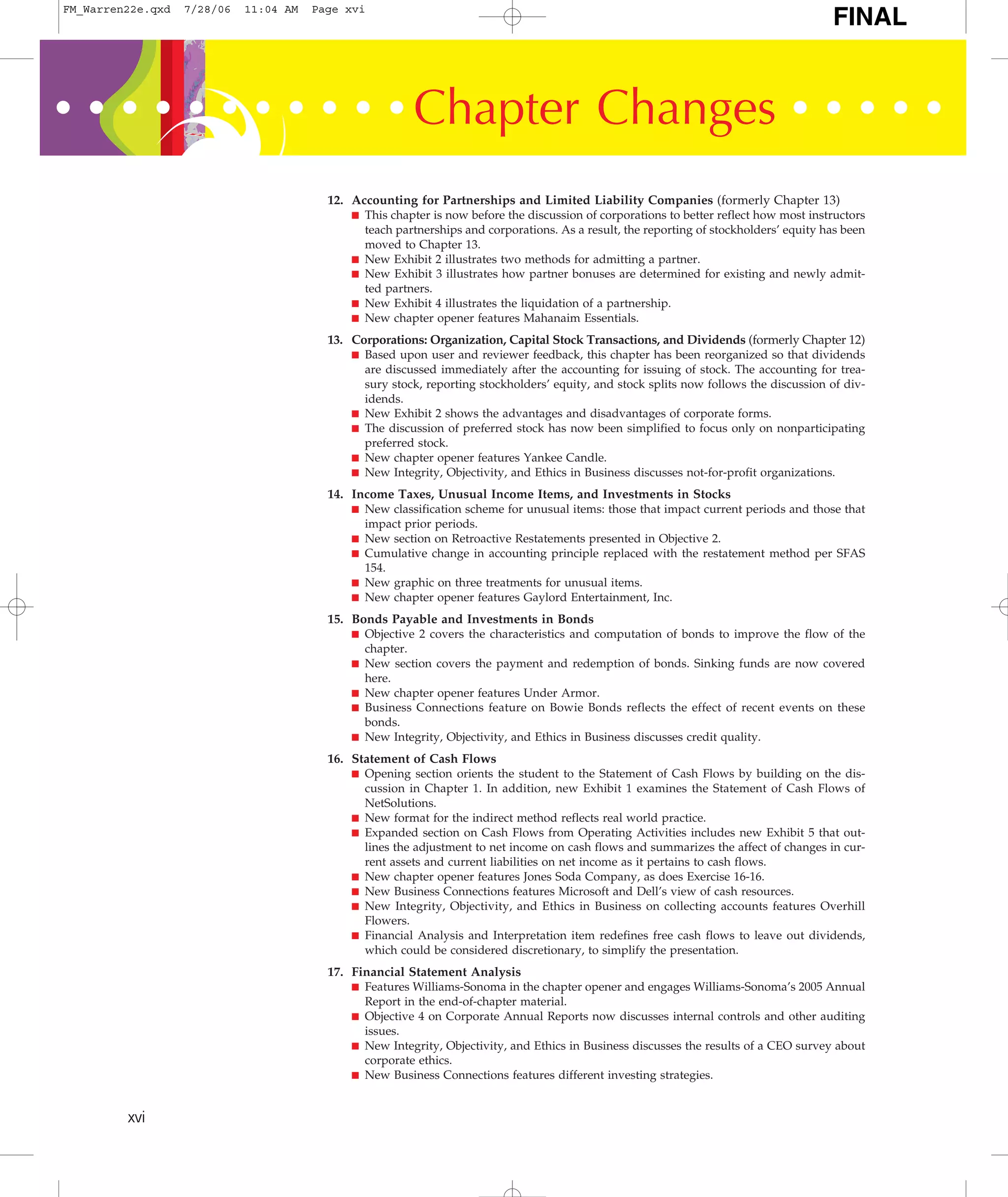 Principle Accounting Warren Reeve Fees 22 edition | PDF