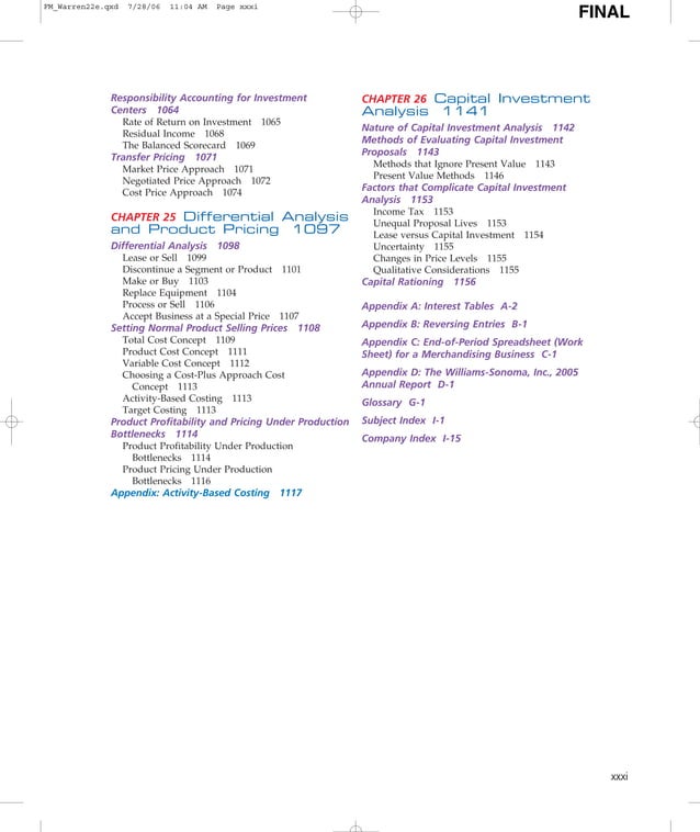 Principle Accounting Warren Reeve Fees 22 edition | PDF
