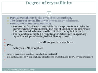 Principle and application of dsc,dta,ftir and x ray diffraction | PPTX